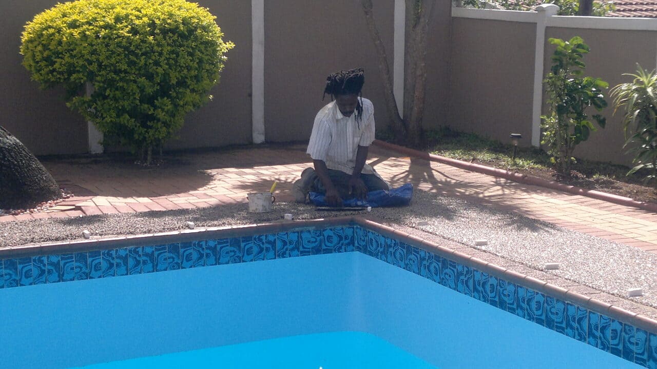 Swimming Pool Paving Ideas - Pebble Paving International